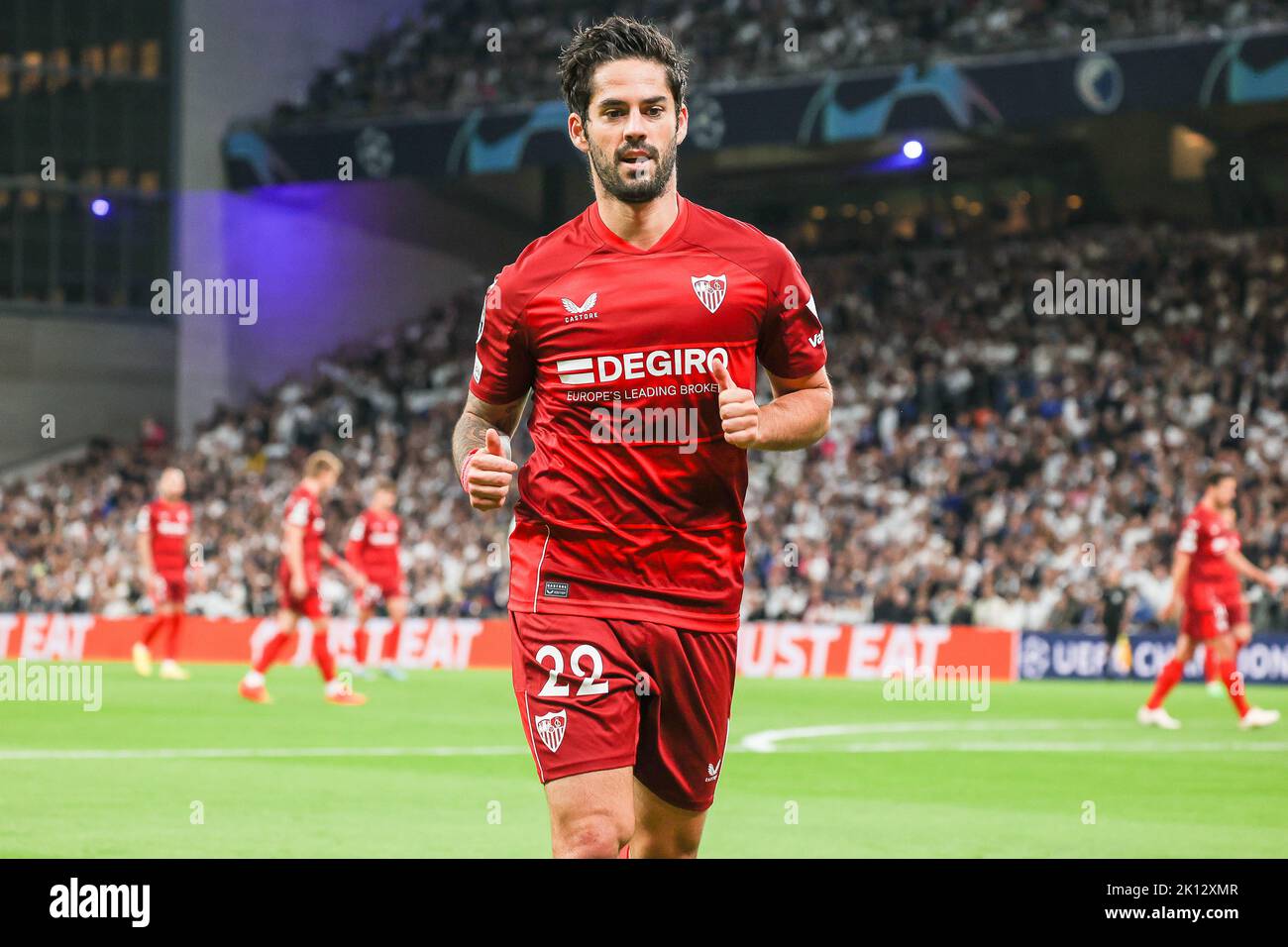 Copenhagen, Denmark. 14th Sep, 2022. Isco (22) of Sevilla FC seen ...