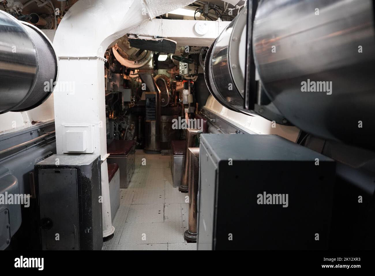 military war submarine warship ship interior Stock Photo - Alamy