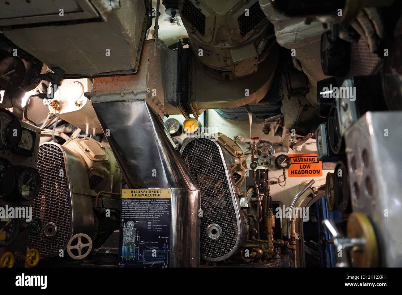 military war submarine warship ship interior Stock Photo - Alamy