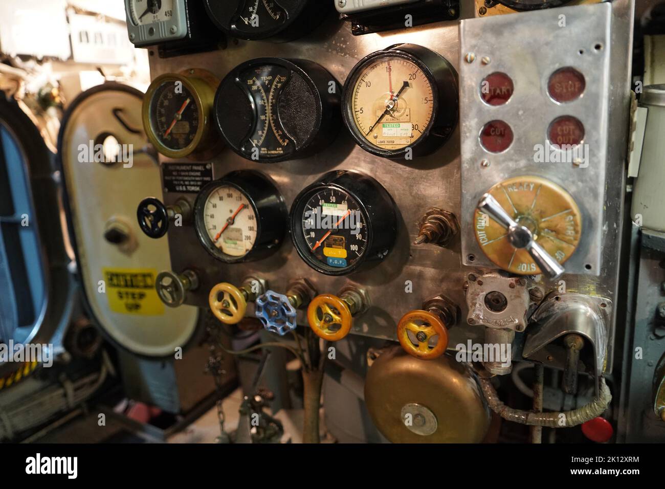 military war submarine warship ship interior Stock Photo - Alamy