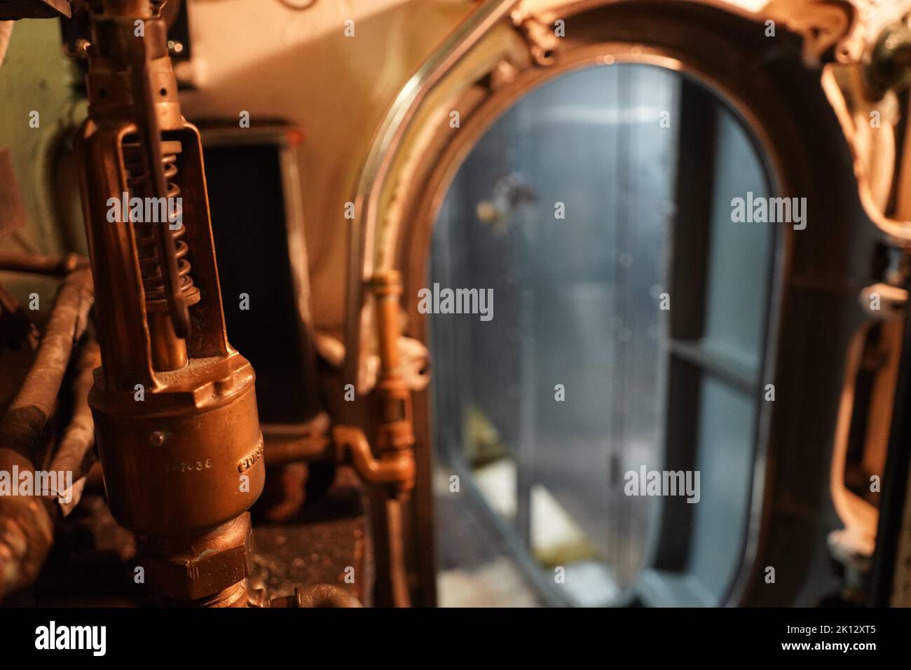 military war submarine warship ship interior Stock Photo - Alamy