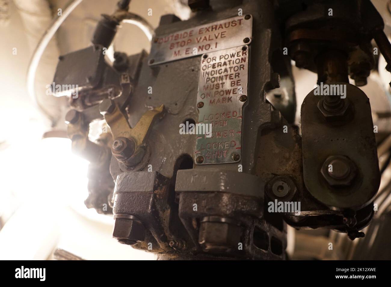 military war submarine warship ship interior Stock Photo - Alamy
