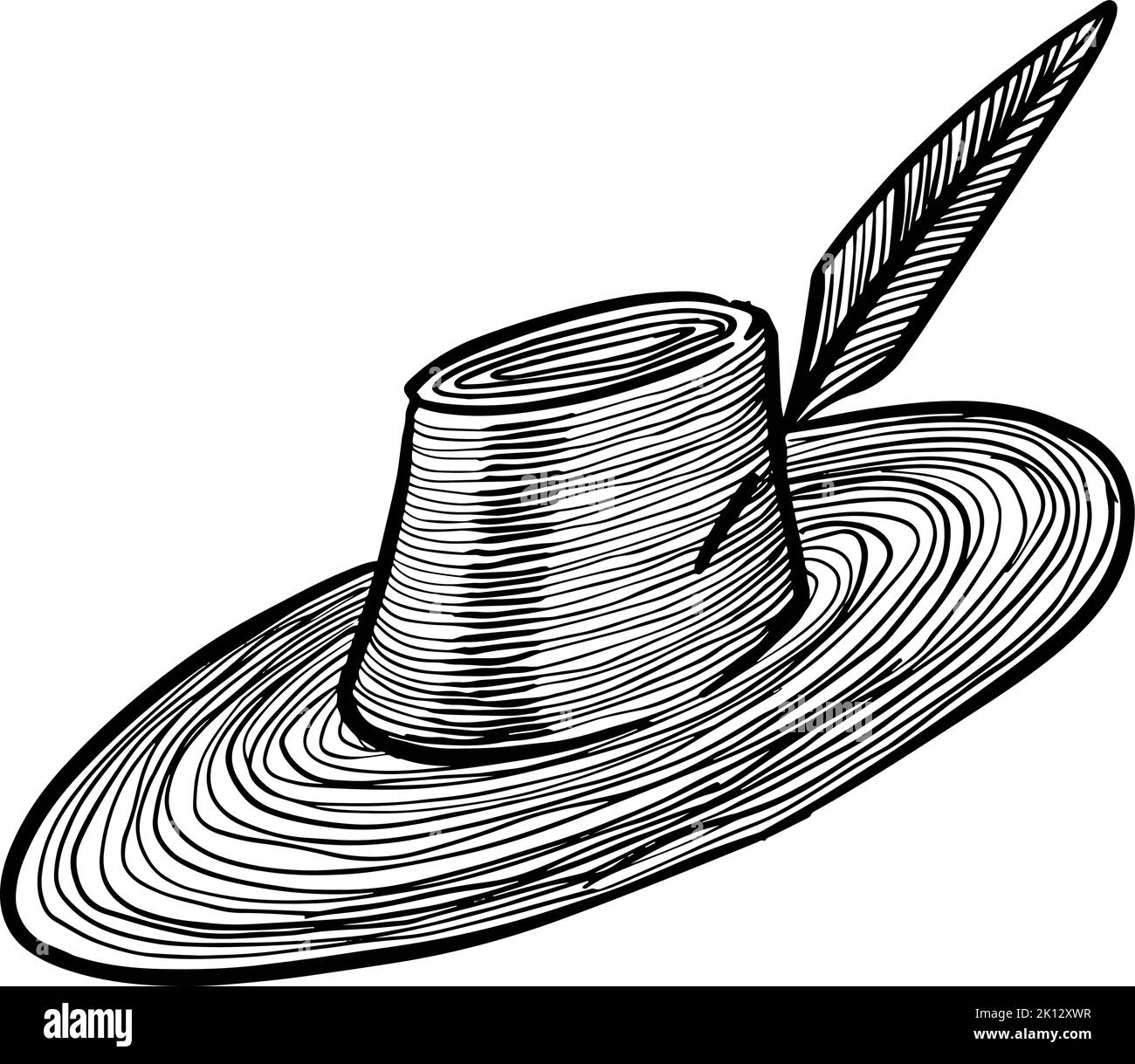 hand drawn women hat Stock Vector Image & Art - Alamy