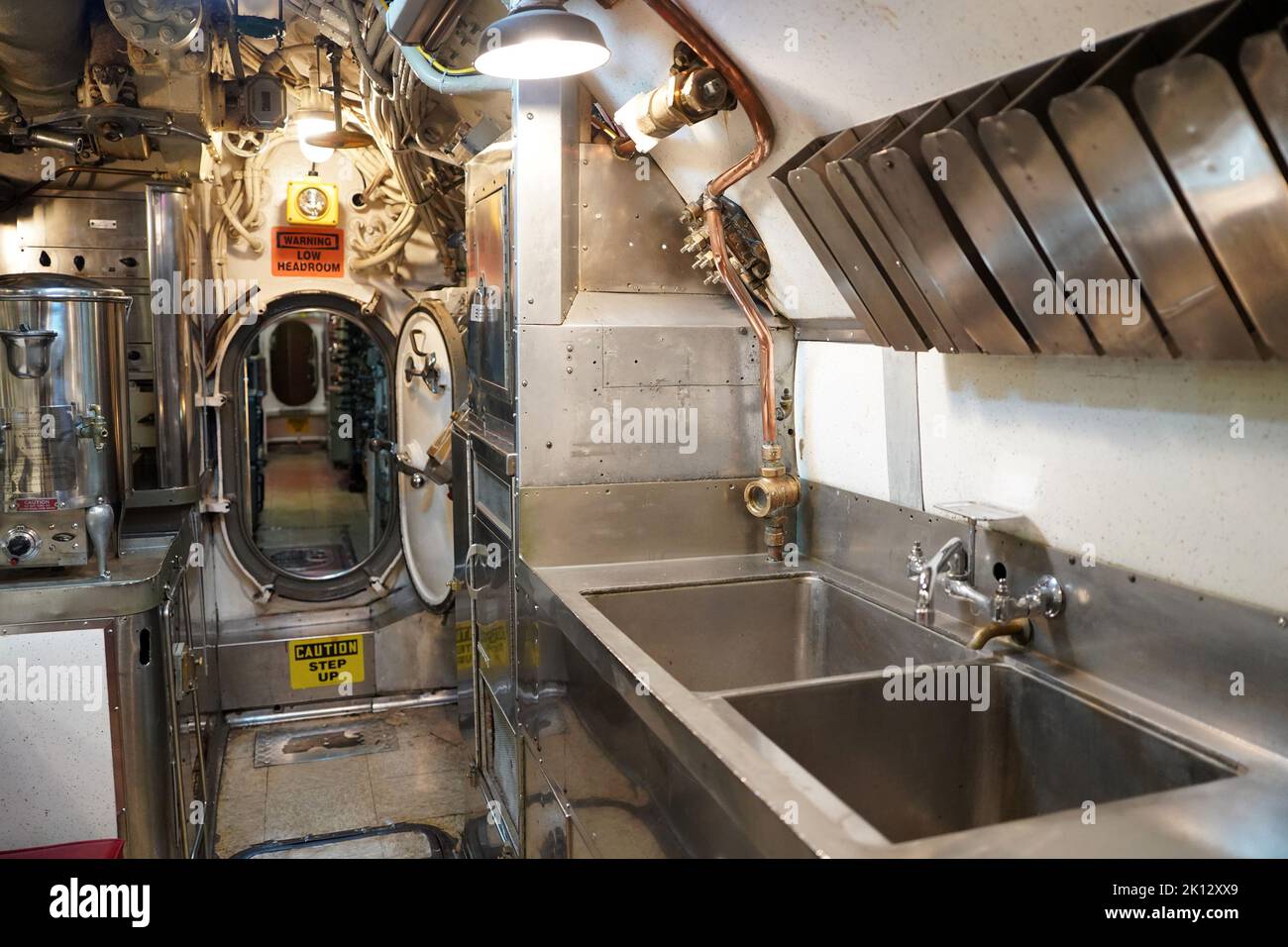 military war submarine warship ship interior Stock Photo - Alamy