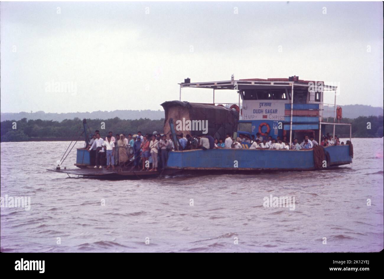 Ferry Barge - Goa, India Stock Photo - Alamy