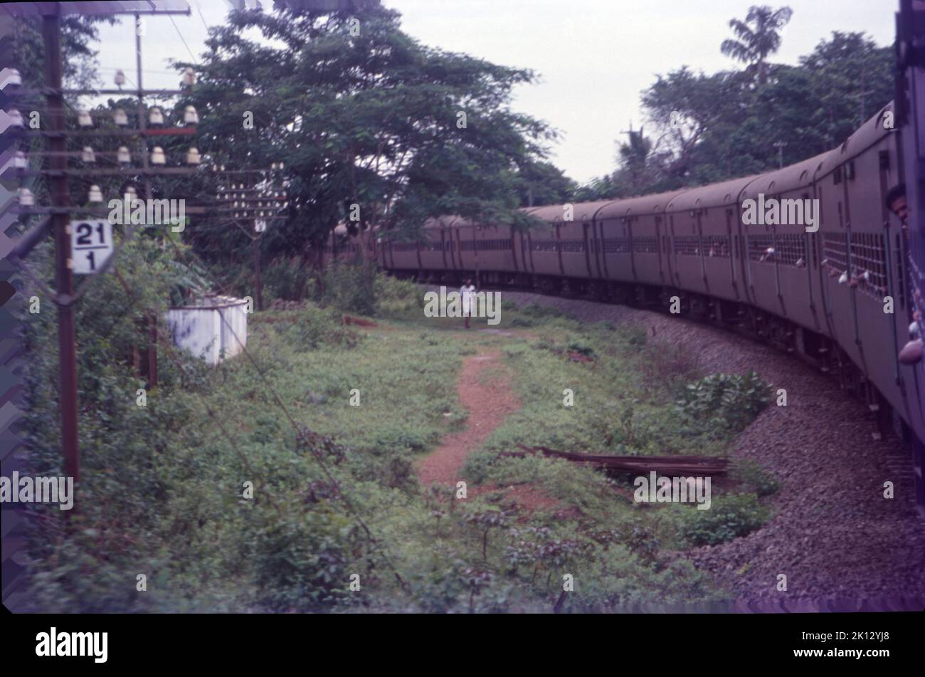 Full Train View, Trivendrum, Kerala Stock Photo - Alamy