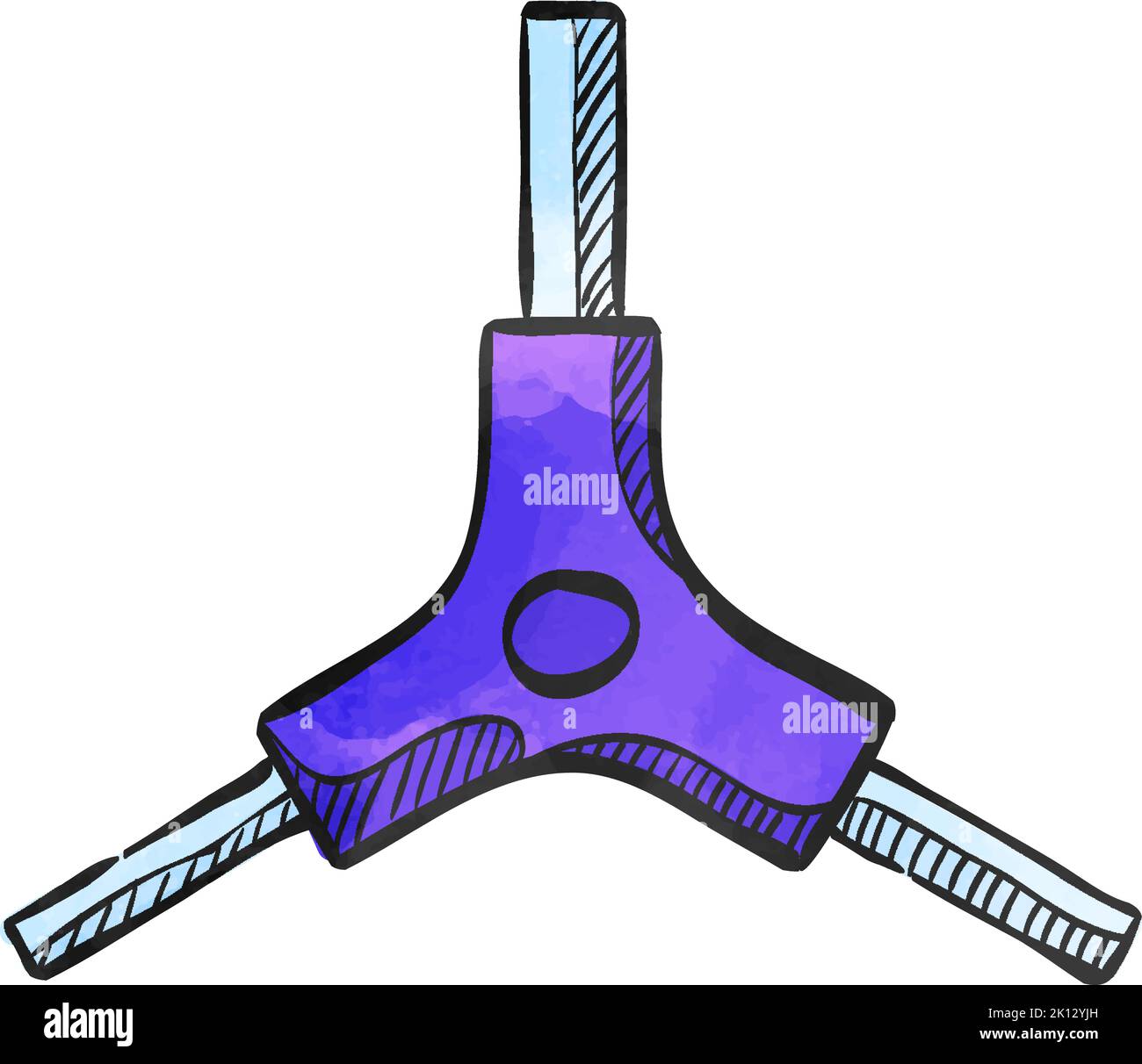 Allen key icon in watercolor style Stock Vector Image & Art - Alamy