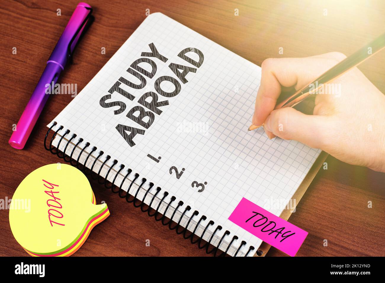 Conceptual display Study Abroad. Concept meaning Pursuing educational ...