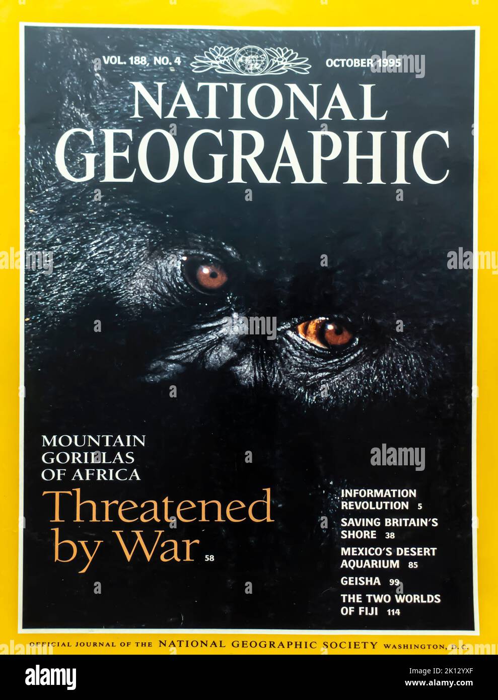 National Geographic magazine cover, October 1995 Stock Photo - Alamy