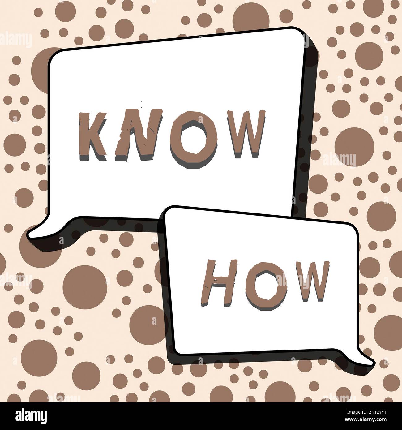 Sign displaying Know How. Conceptual photo The process to learn of ...