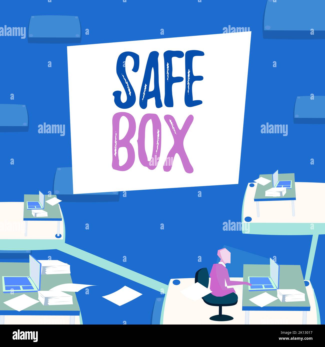 Handwriting text Safe Box. Word for A small structure where you can ...