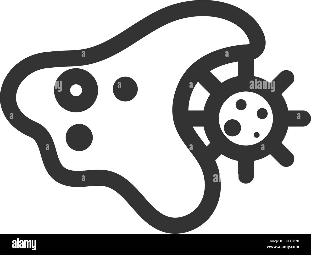 Immune response concept icon in thin outline. Vector illustration Stock ...