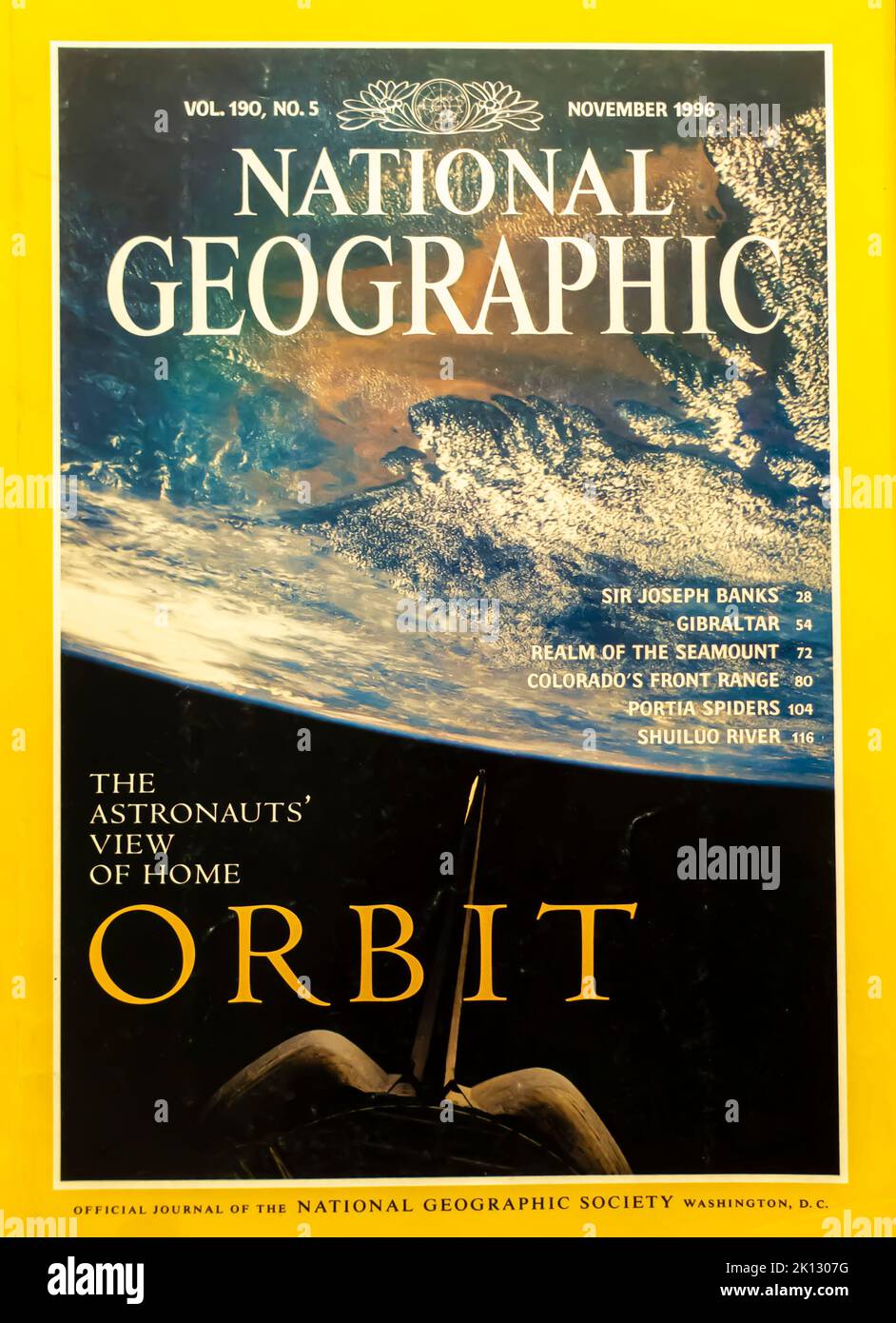 National Geographic magazine cover, November 1996 Stock Photo - Alamy