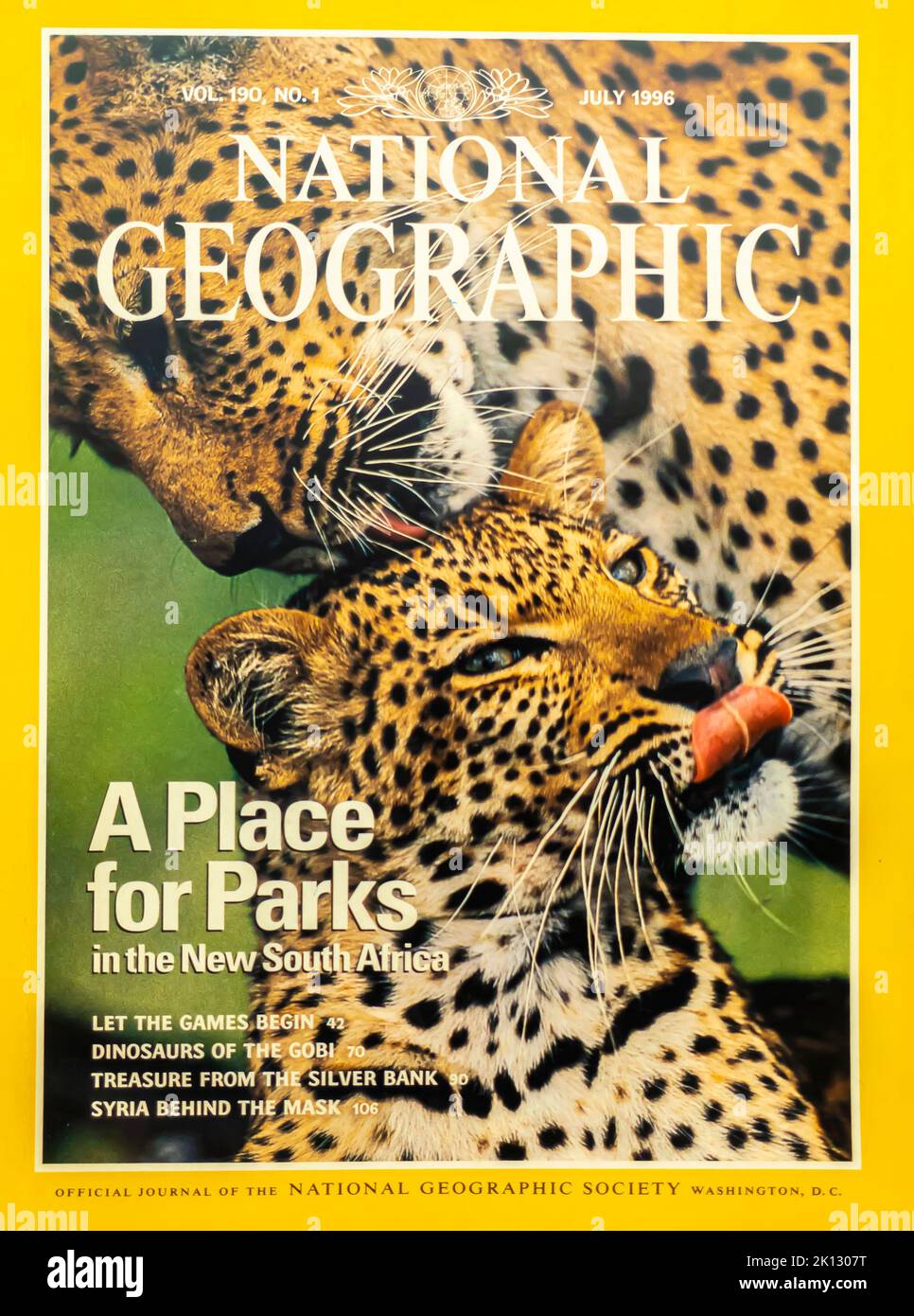National Geographic magazine cover, July 1996 Stock Photo - Alamy