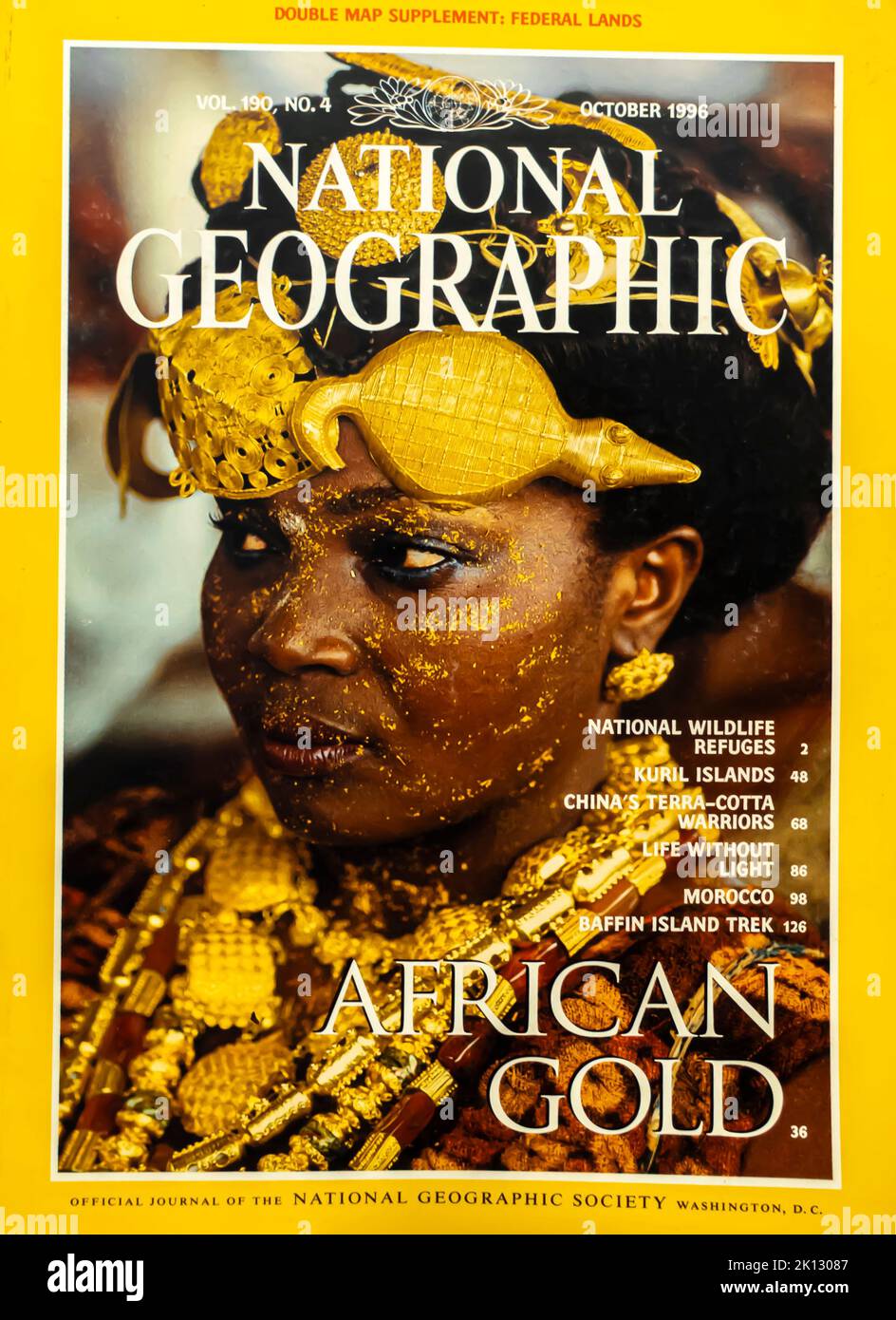 National Geographic magazine cover, October 1996 Stock Photo - Alamy
