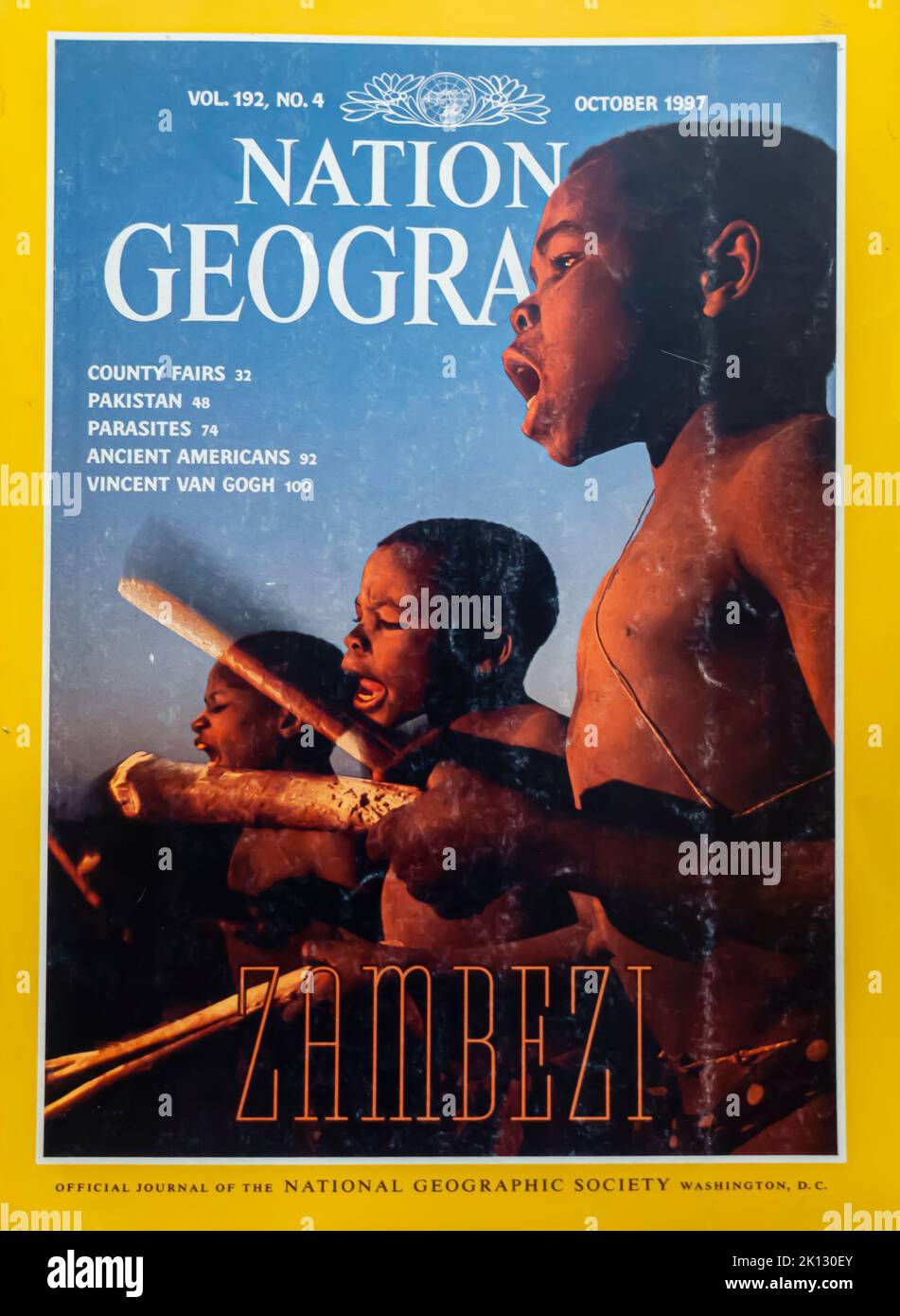 National Geographic magazine cover, October 1997 Stock Photo - Alamy