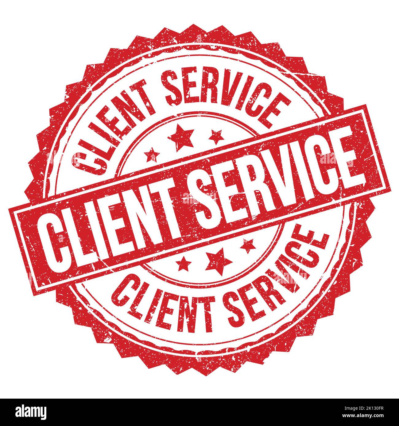 CLIENT SERVICE text written on red round stamp sign Stock Photo - Alamy
