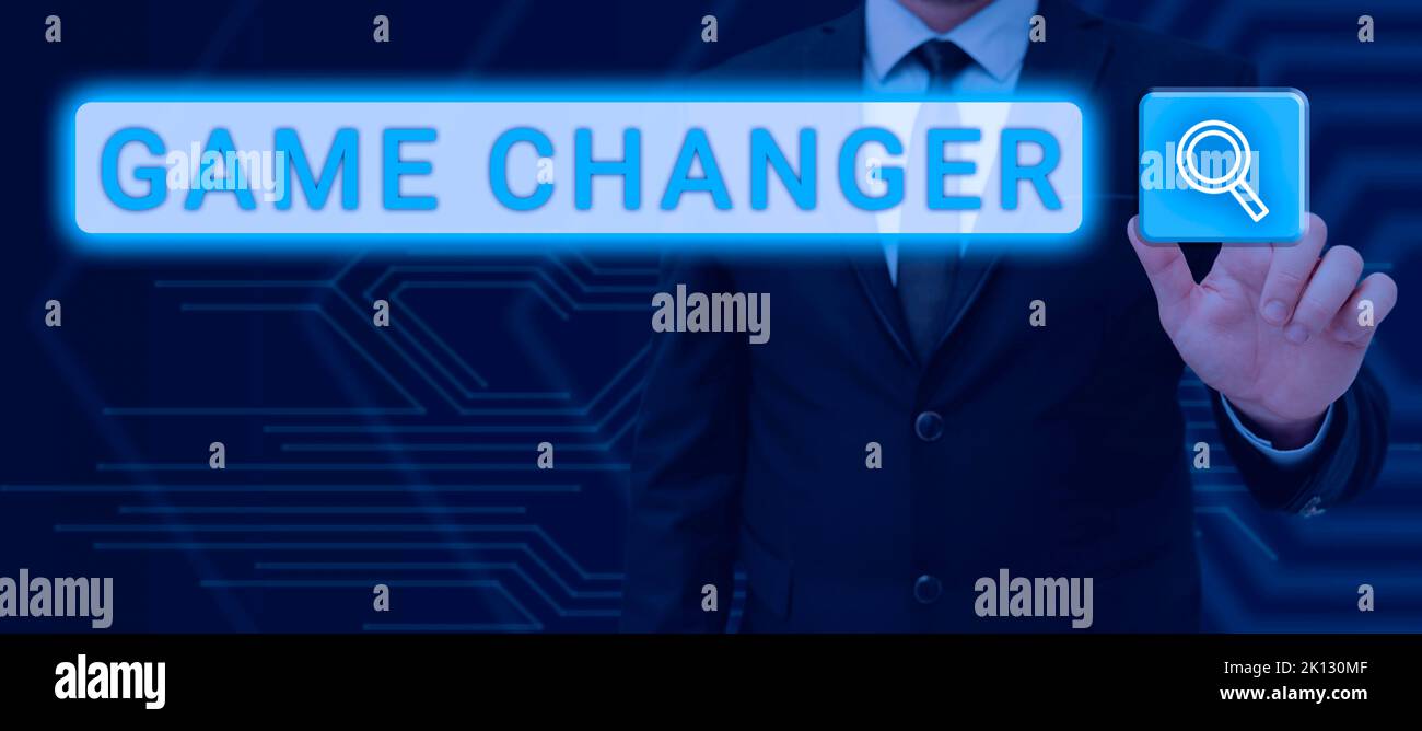 Conceptual display Game Changer. Business concept Sports Data ...