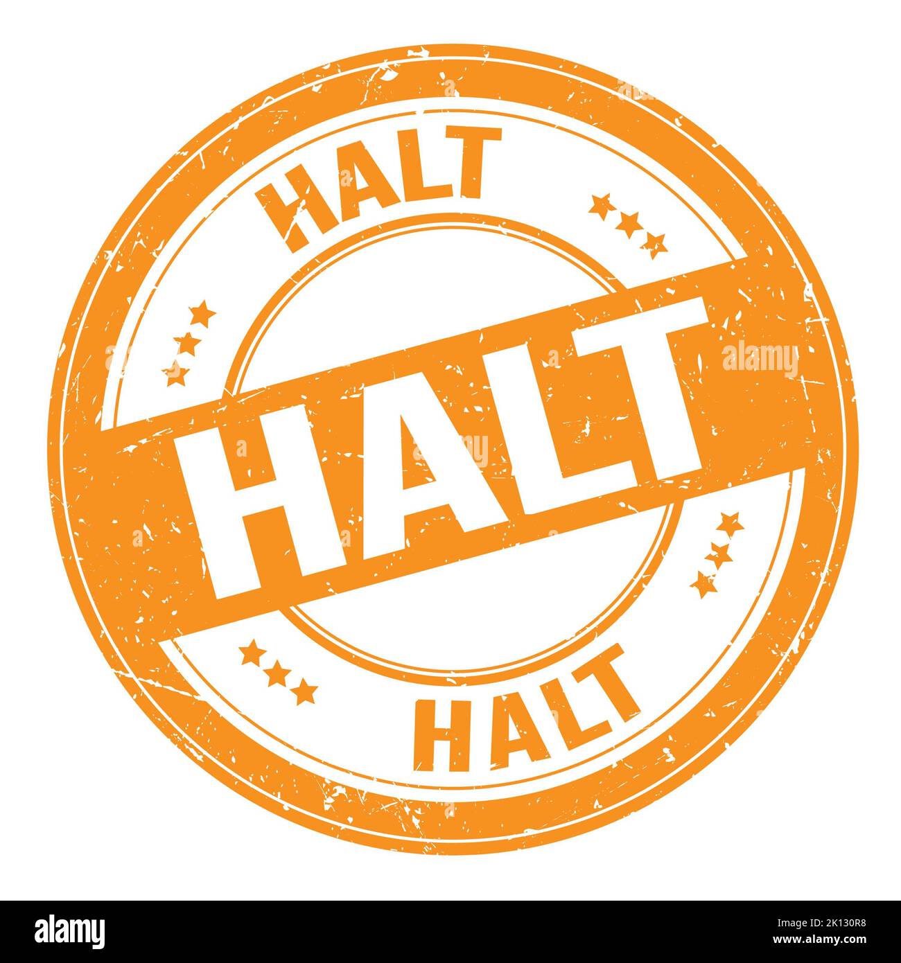 Halt stamp Cut Out Stock Images & Pictures - Alamy