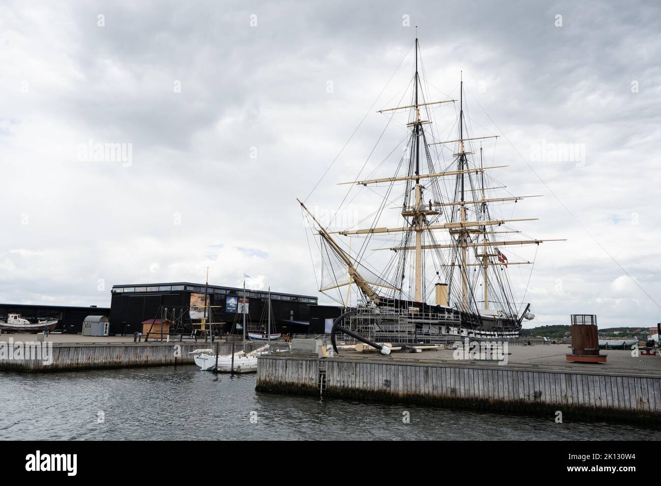 Battleship fregatten Jylland in Ebeltoft Denmark Stock Photo - Alamy