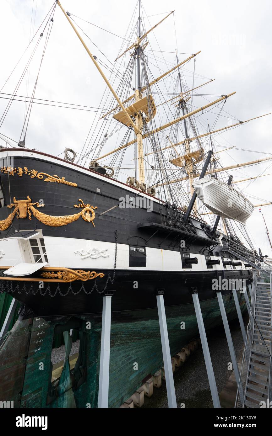 Battleship fregatten Jylland in Ebeltoft Denmark Stock Photo - Alamy