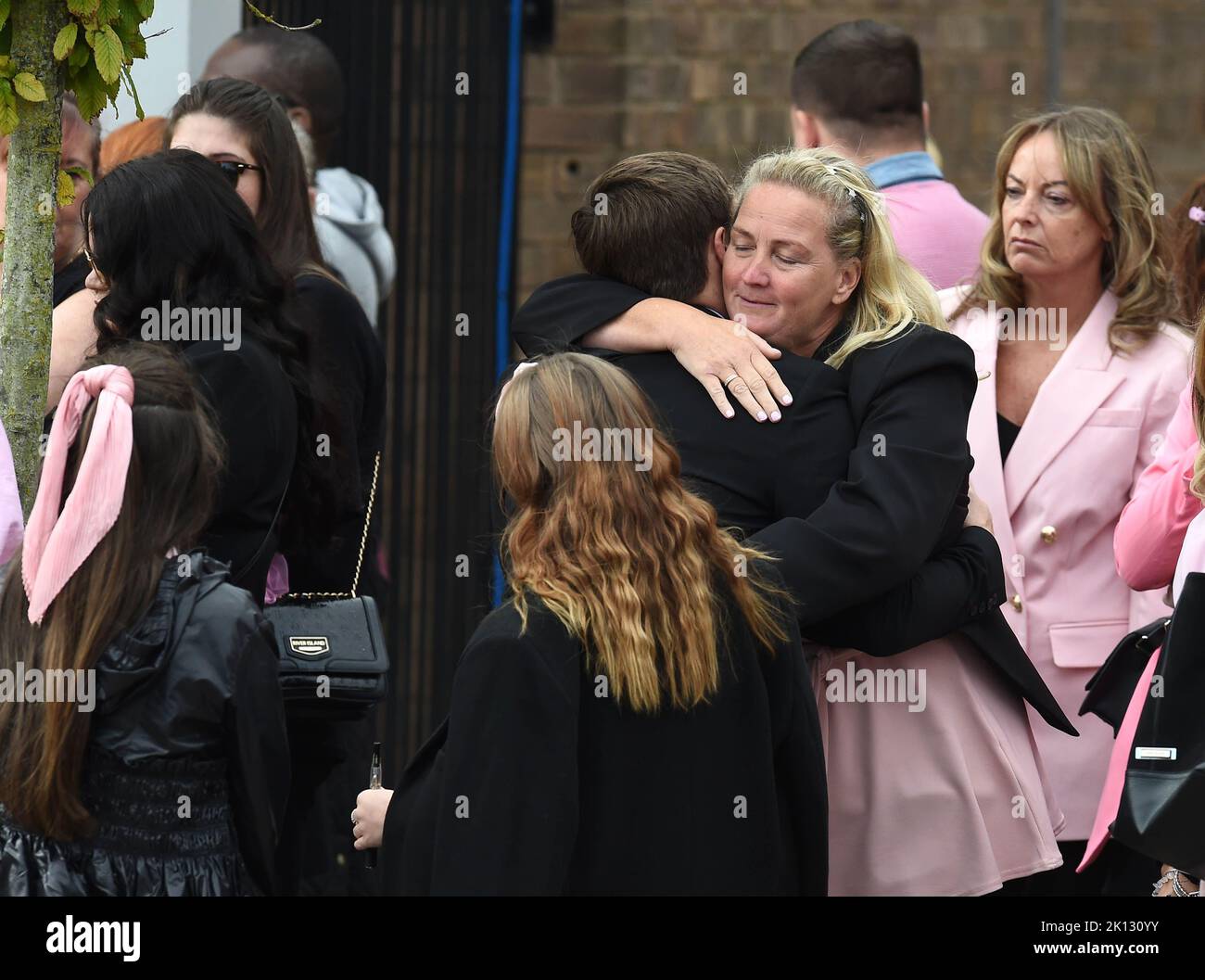Mourners at the funeral for Olivia Pratt-Korbel, at St Margaret Mary's ...