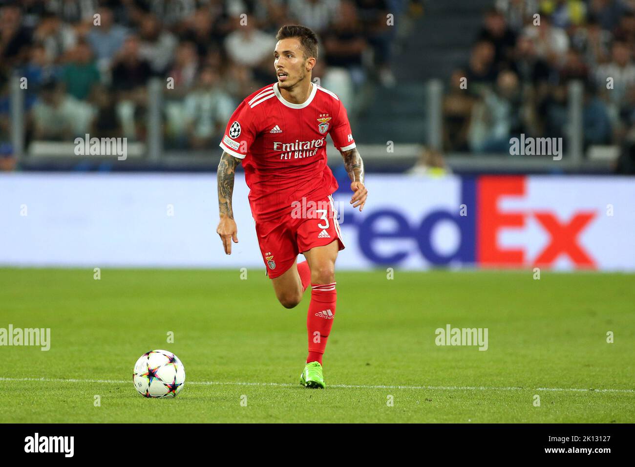 Turin, Italy. 14th Sep, 2022. Alejandro Grimaldo (SL Benfica) during ...