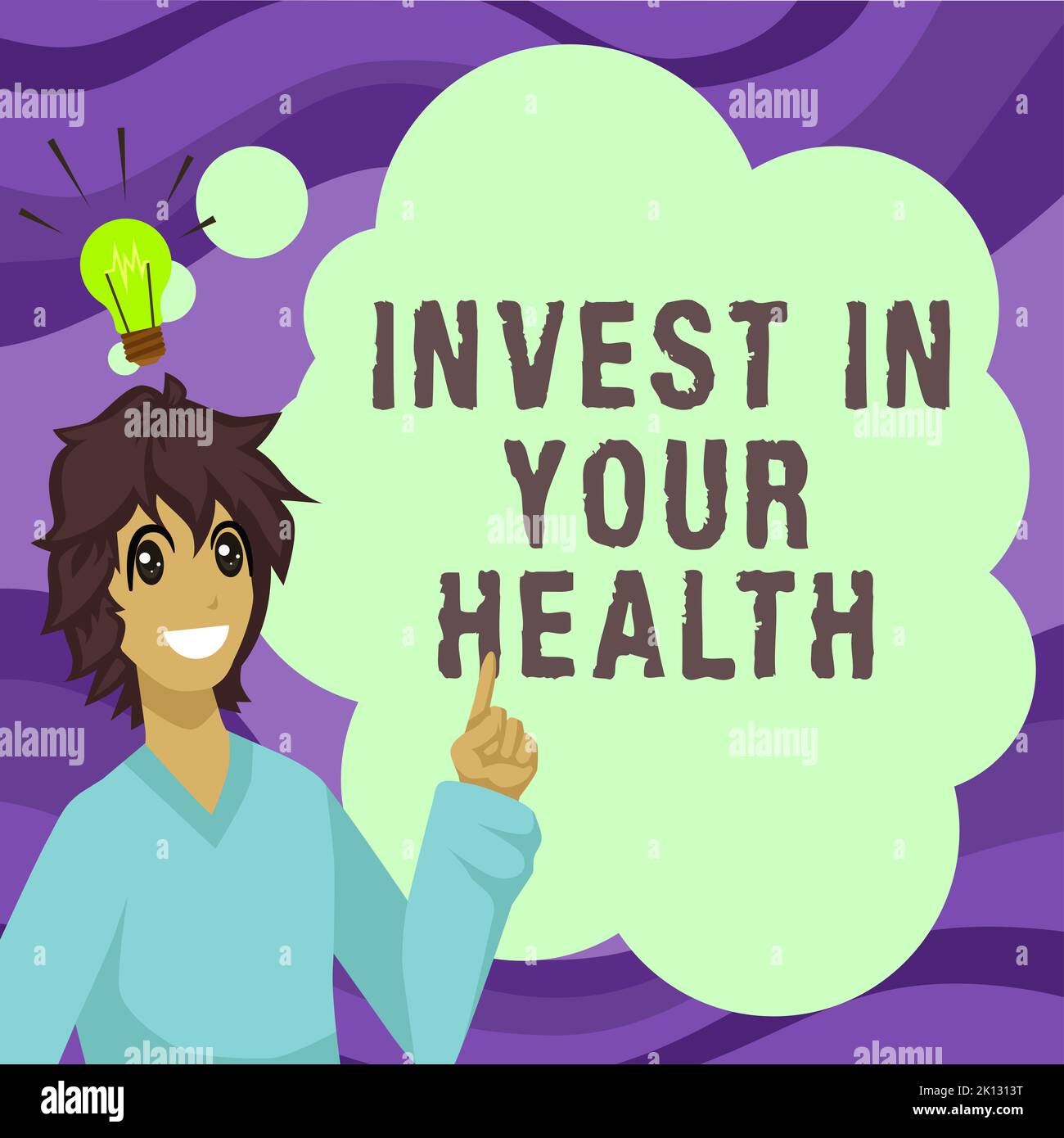 Inspiration showing sign Invest In Your Health. Word for Live a Healthy ...