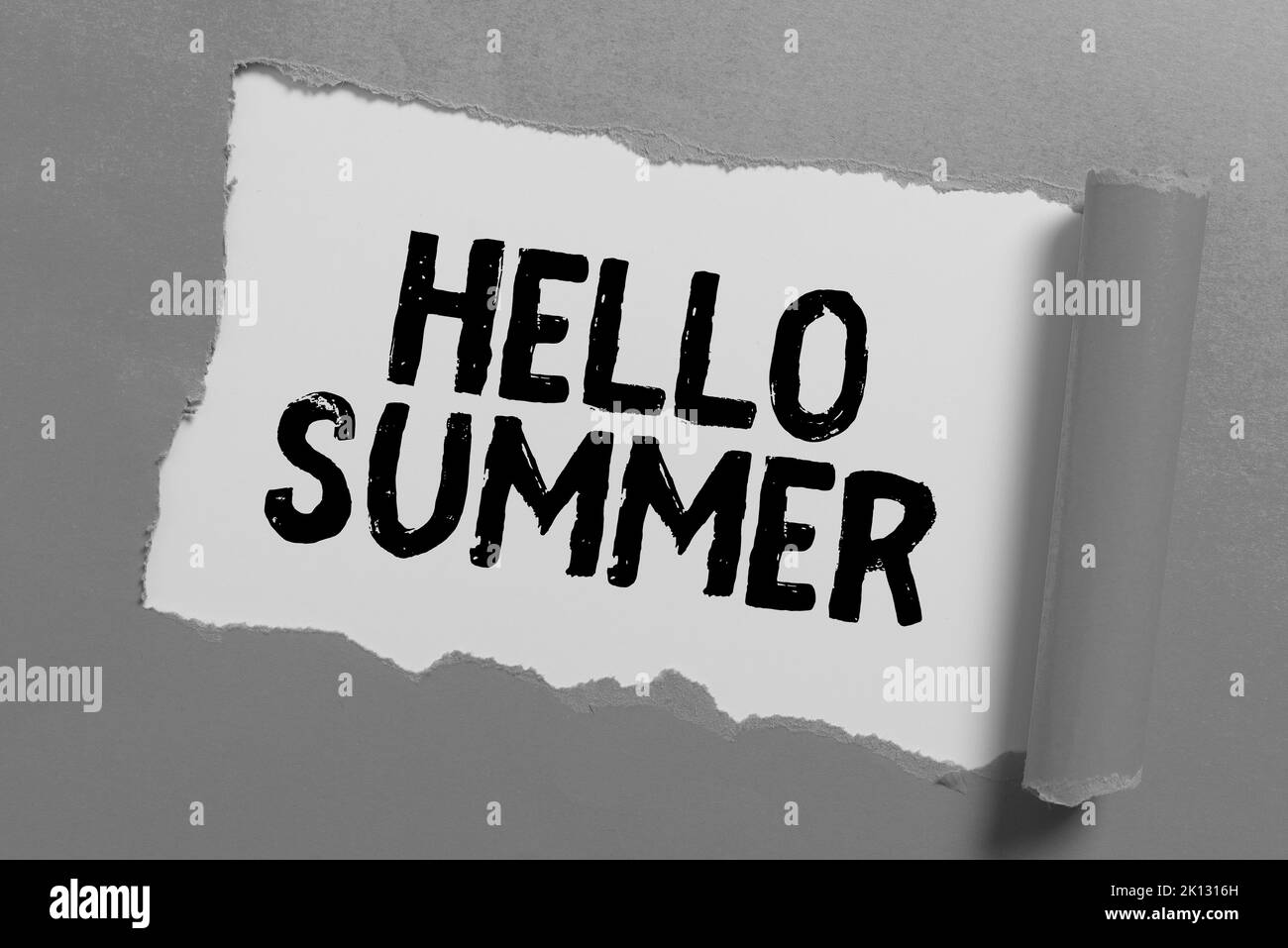 Text caption presenting Hello Summer. Business concept Welcoming the ... Text caption presenting Hello Summer. Business concept Welcoming the ...