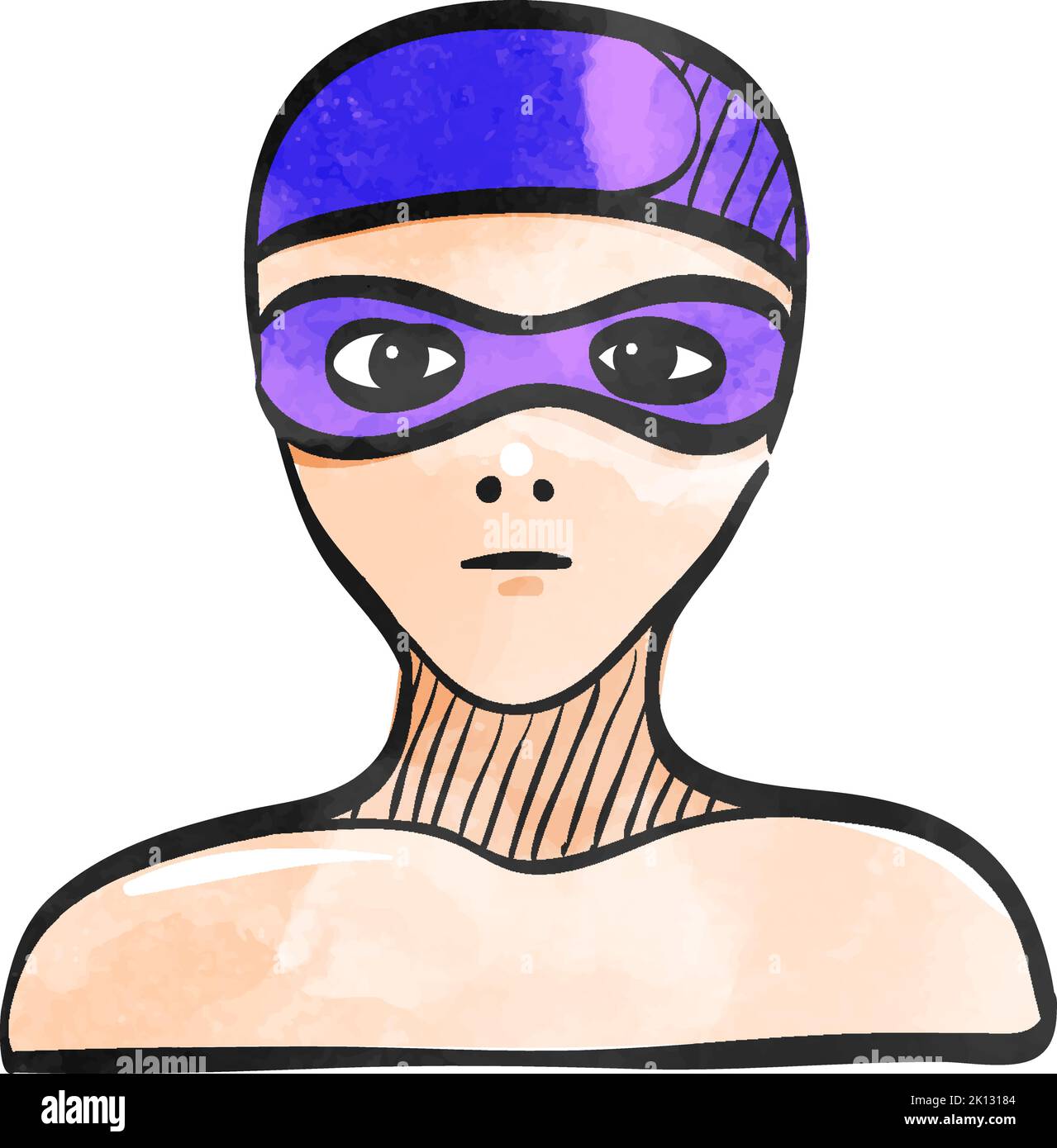Swimming athlete icon in watercolor style Stock Vector Image & Art - Alamy