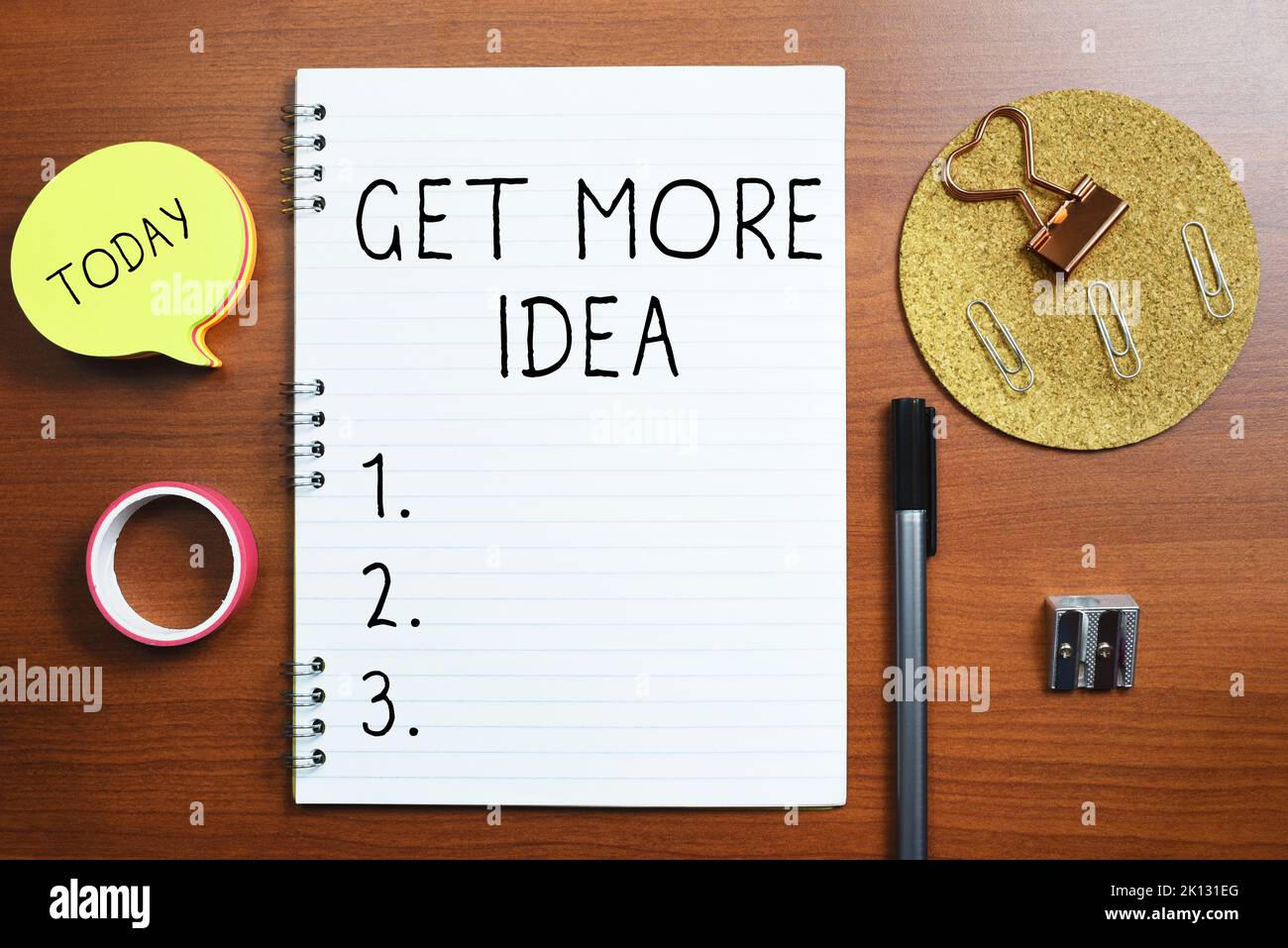 Text showing inspiration Get More Idea. Business overview Random Input ...