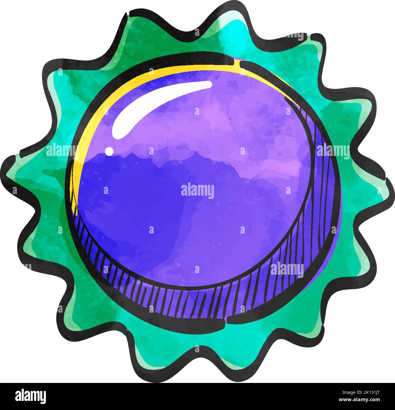 Hot item label icon in watercolor style Stock Vector Image & Art - Alamy