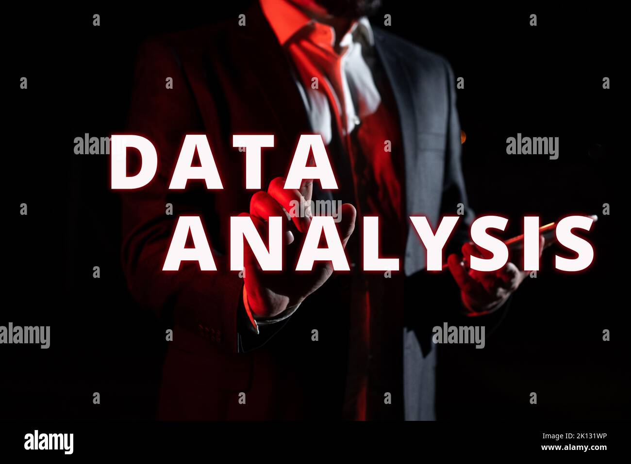 Hand writing sign Data Analysis. Business concept Translate numbers to Analytical Conclusion ...