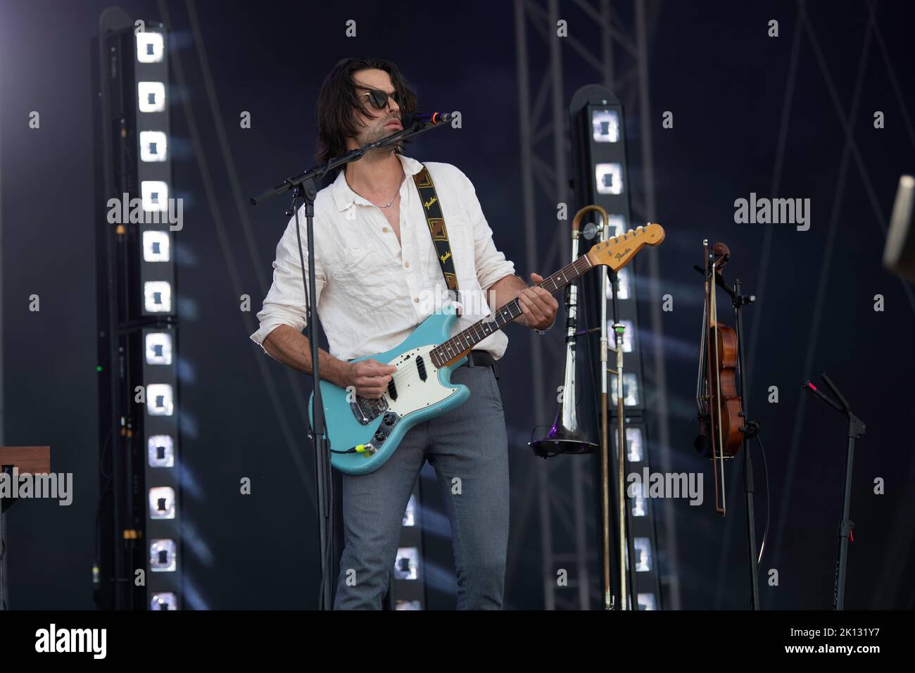 Balthazar, Belgian band, performing at the Tempelhof Sounds festival in ...