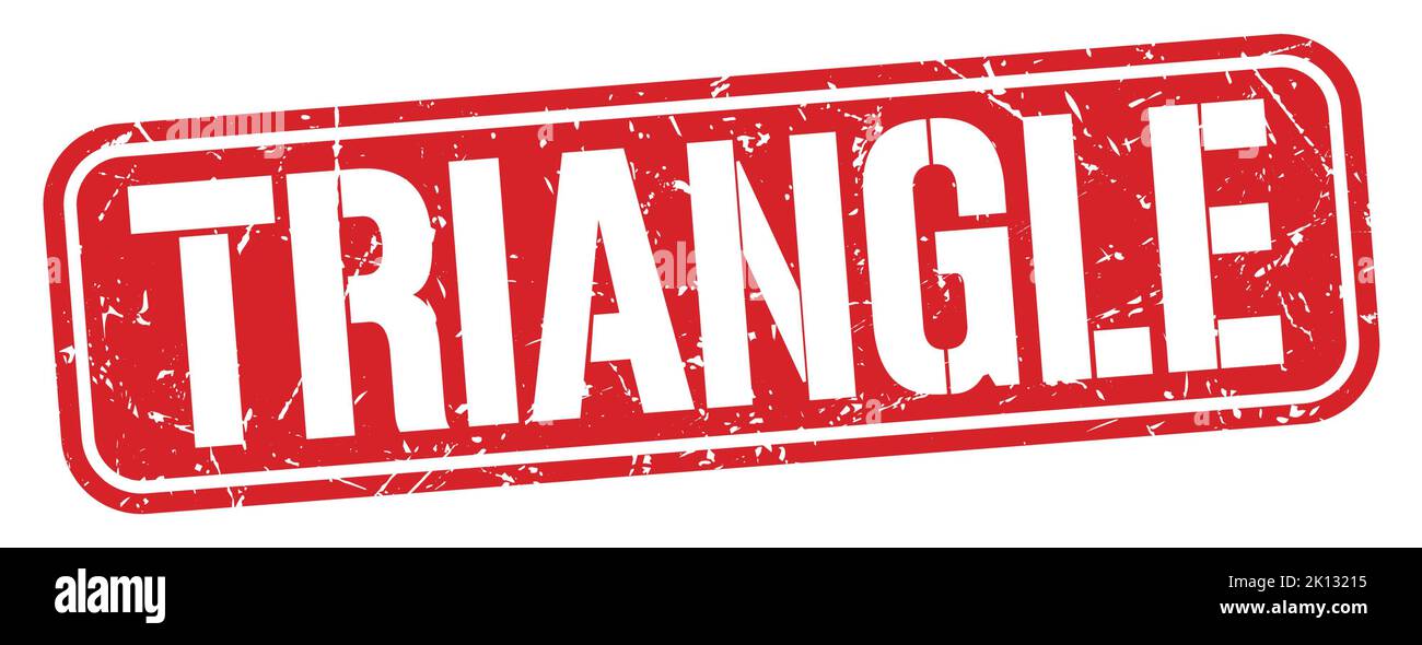 TRIANGLE text written on red grungy stamp sign Stock Photo - Alamy