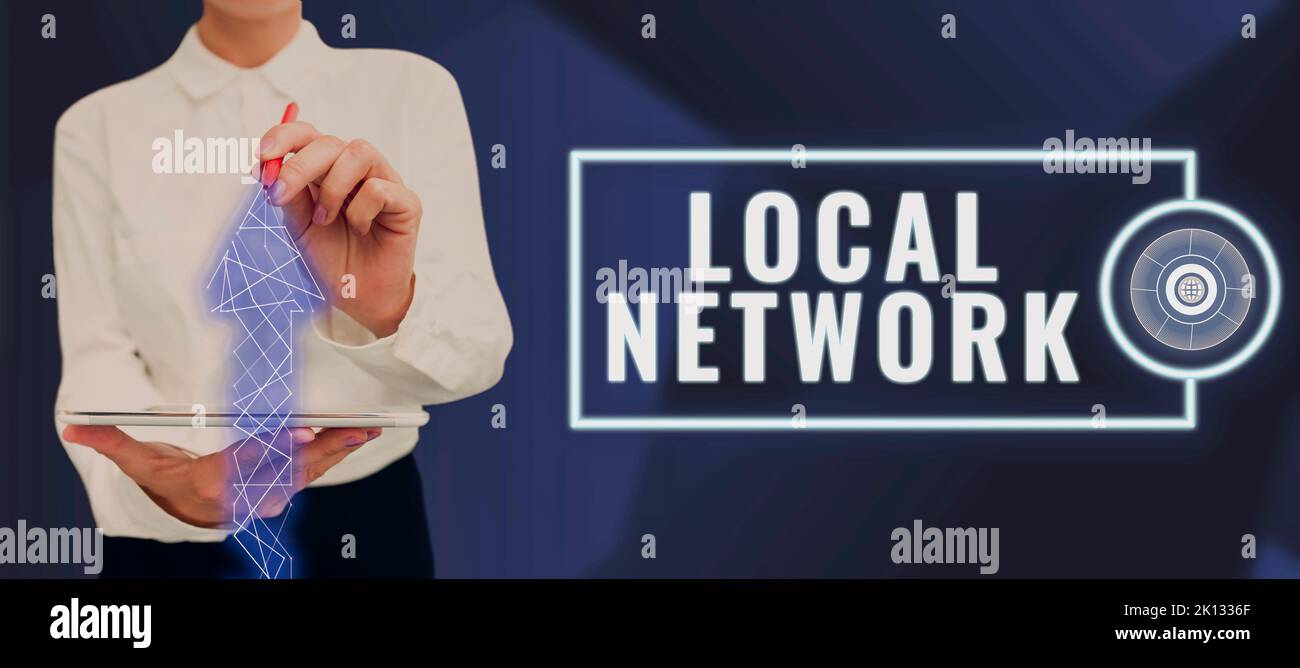 Inspiration showing sign Local Network. Concept meaning Intranet LAN ...