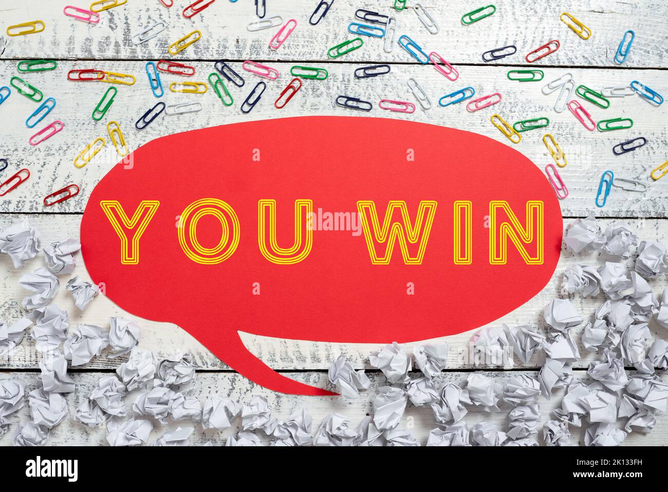 Conceptual display You Win. Business idea be first in school race or ...