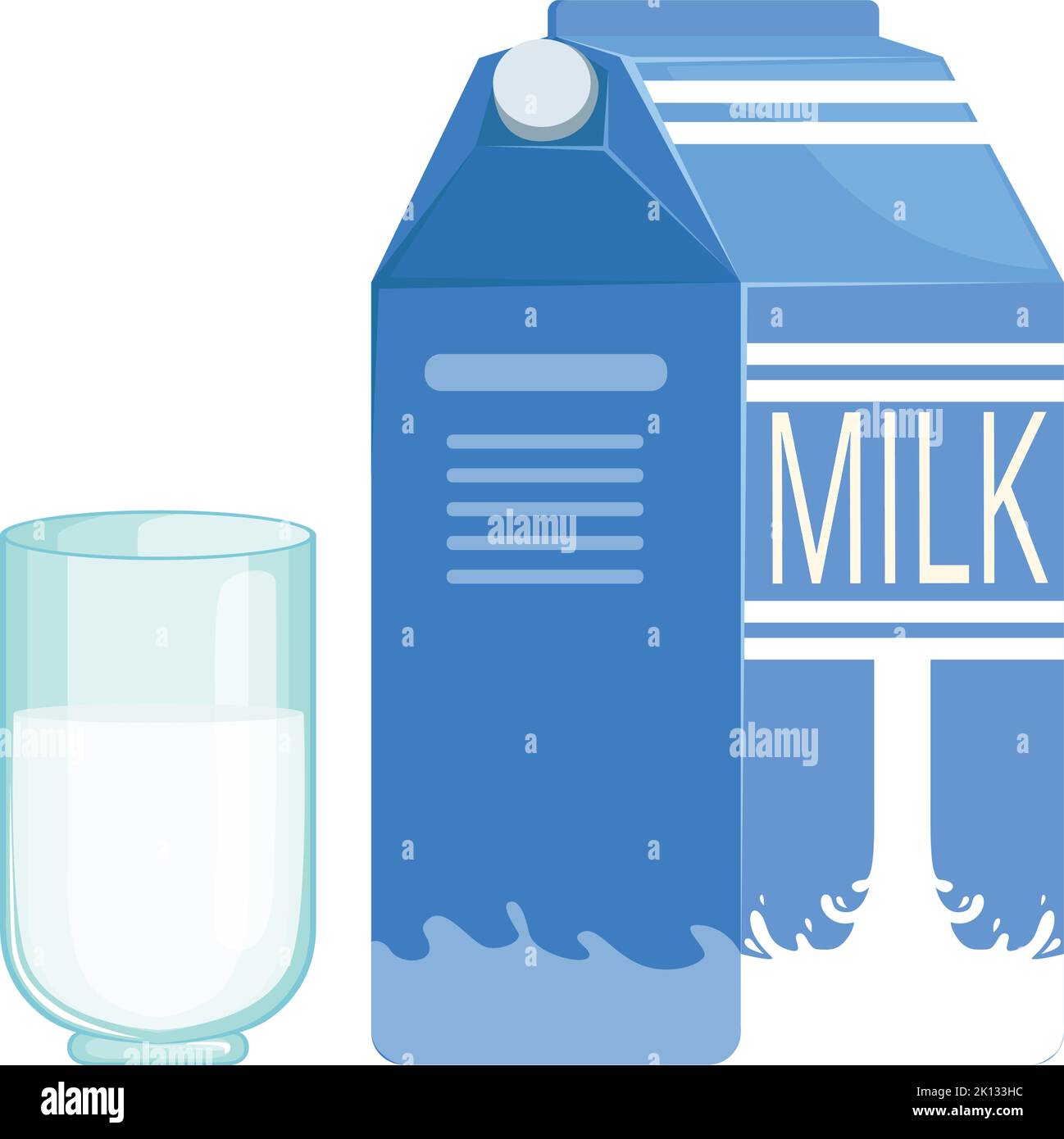 Fresh yogurt package cartoon Cut Out Stock Images & Pictures - Alamy