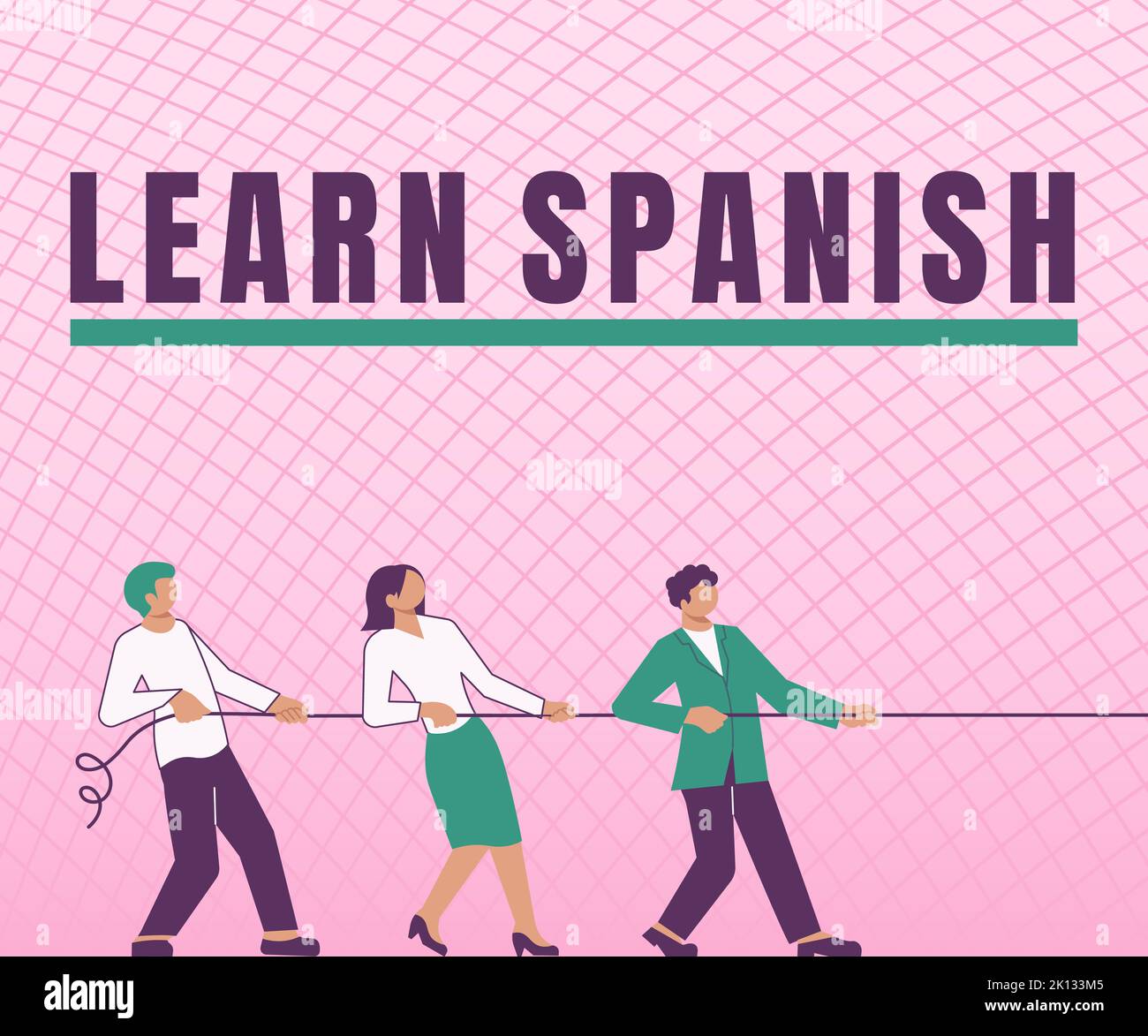 Text showing inspiration Learn Spanish. Internet Concept Translation ...