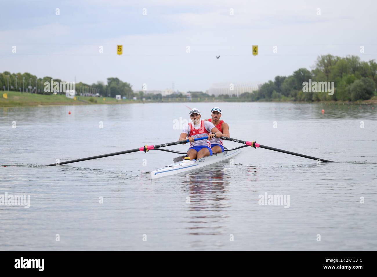 Croatian rowers Patrik Loncaric and Anton Loncaric during Media day at ...