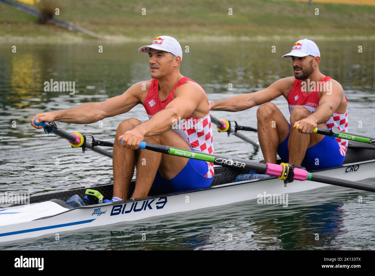Croatian rowers Martin and Valent Sinkovic during Media day at Jarun ...