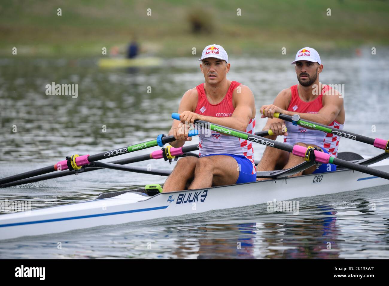 Croatian rowers Martin and Valent Sinkovic during Media day at Jarun ...