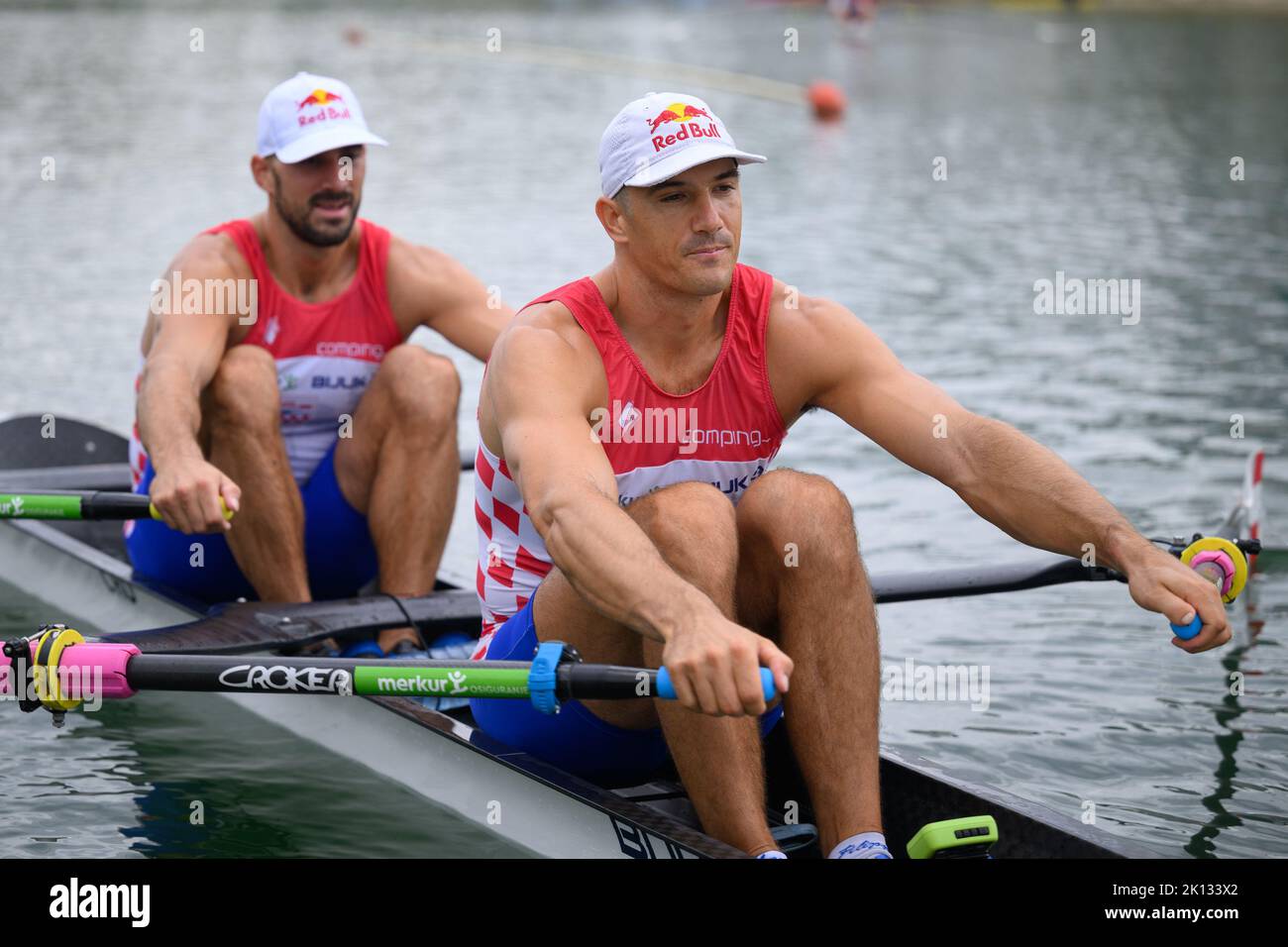 Croatian rowers Martin and Valent Sinkovic during Media day at Jarun ...