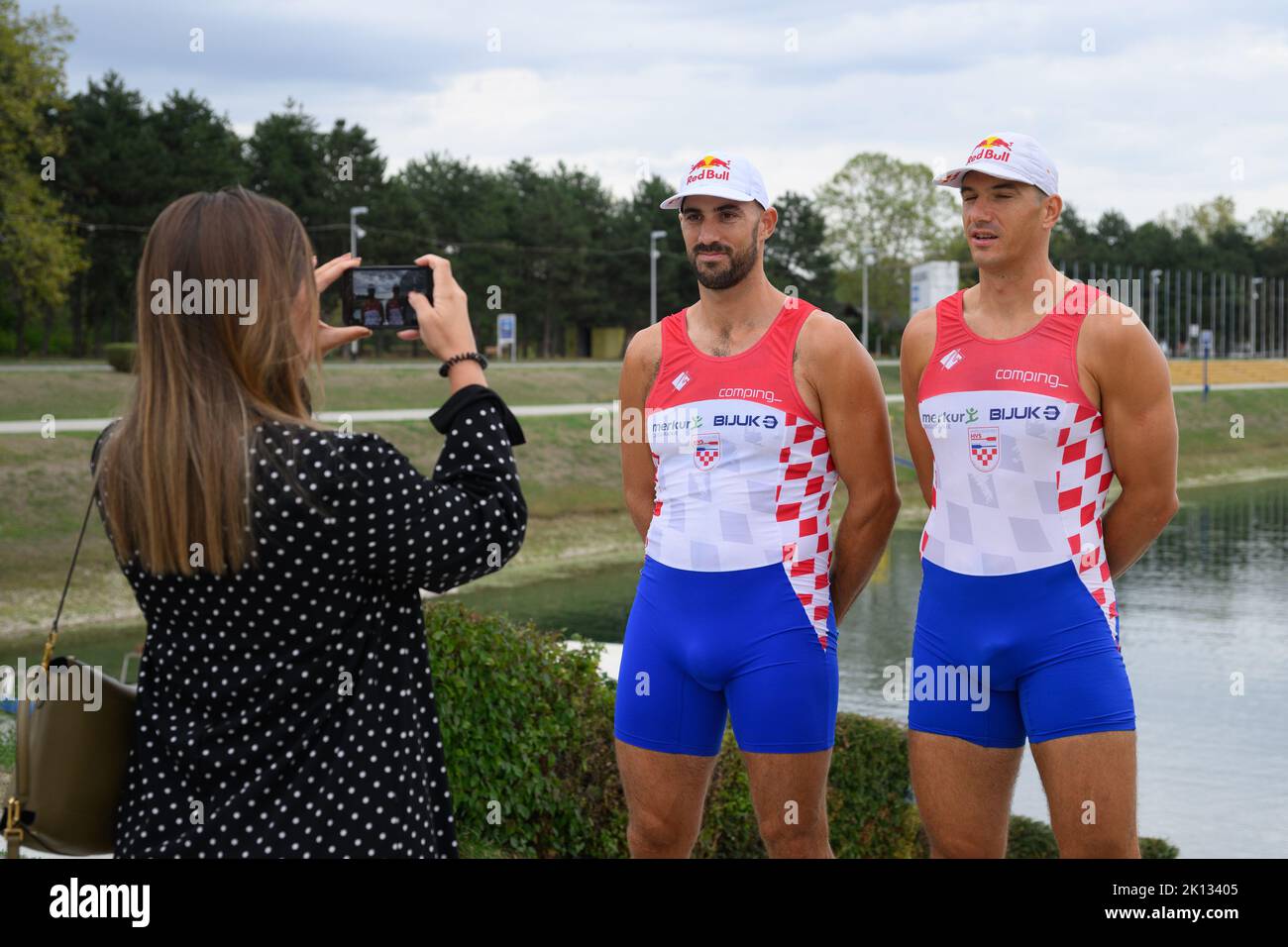Croatian rowers Martin and Valent Sinkovic during Media day at Jarun ...