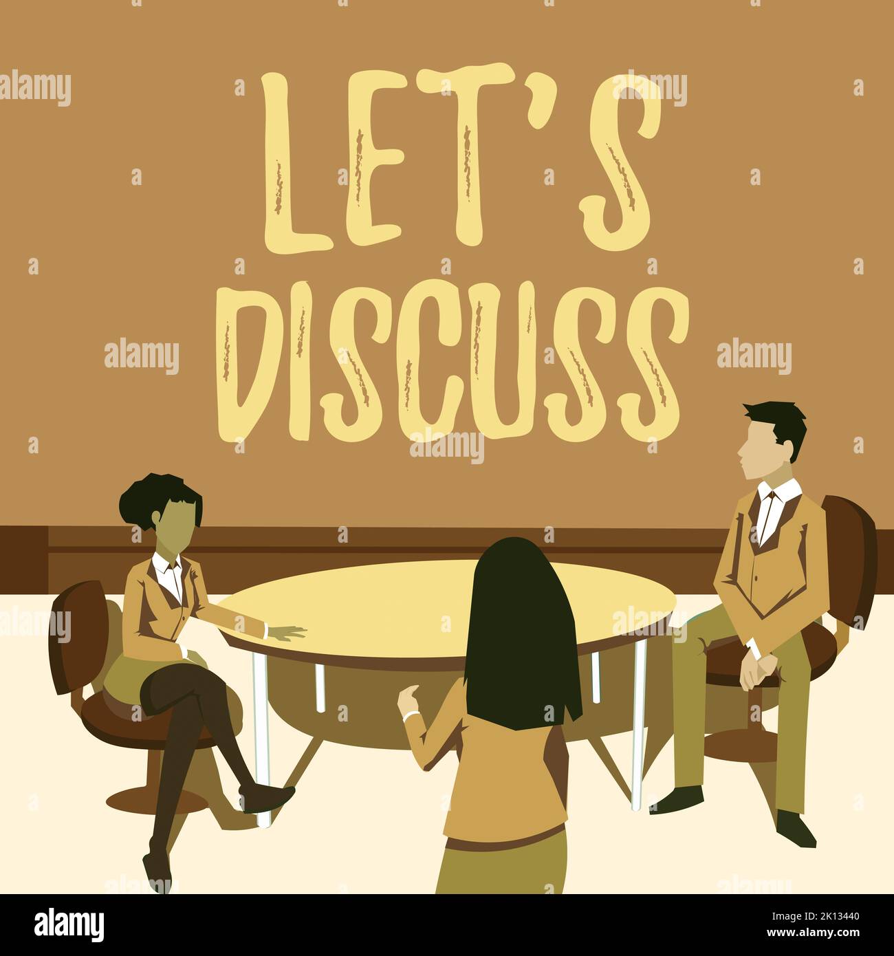 Handwriting text Let S Discuss. Conceptual photo Permit to Talk Open Up ...