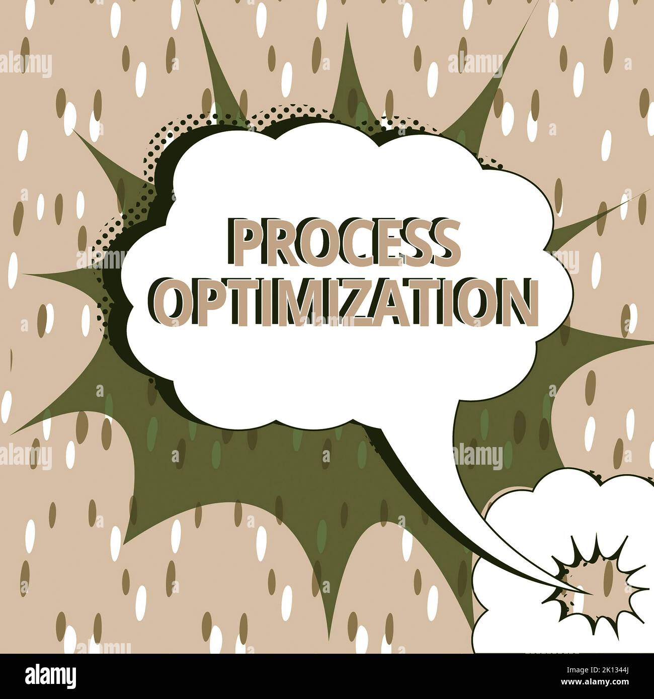 Text caption presenting Process Optimization. Business concept Improve ...