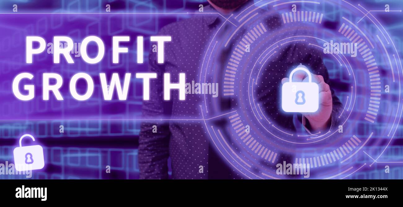 Conceptual display Profit Growth. Word Written on Objectives ...