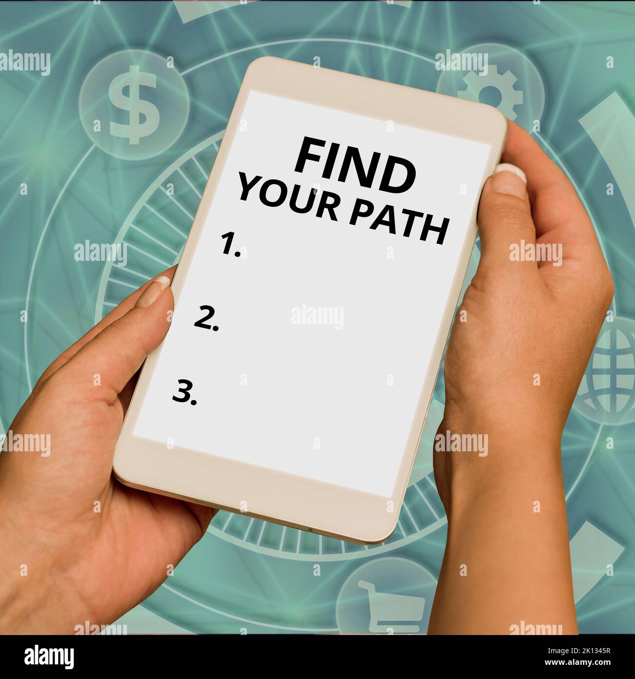 Conceptual display Find Your Path. Internet Concept Search for a way to ...