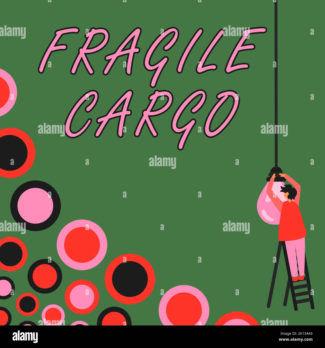 Hand writing sign Fragile Cargo. Business overview Breakable Handle ...