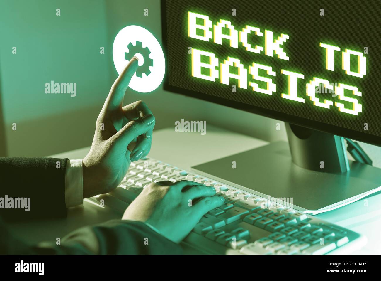 Handwriting text Back To Basics. Business approach Return simple things ...